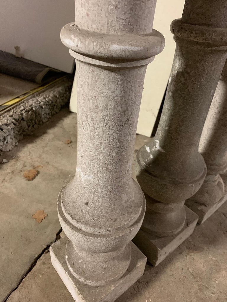 Set of Four 20th Century Stone Columns to Be Legs for Table For Sale at ...