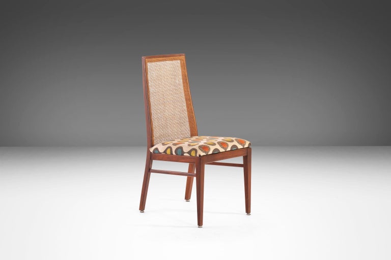 Set of Four '4' Cane Back Dining Chairs by Foster McDavid in Walnut ...