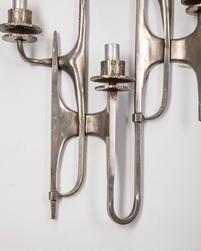 Set of Four 60's Vintage Wall Lamps in Bronze Design Design Félix ...