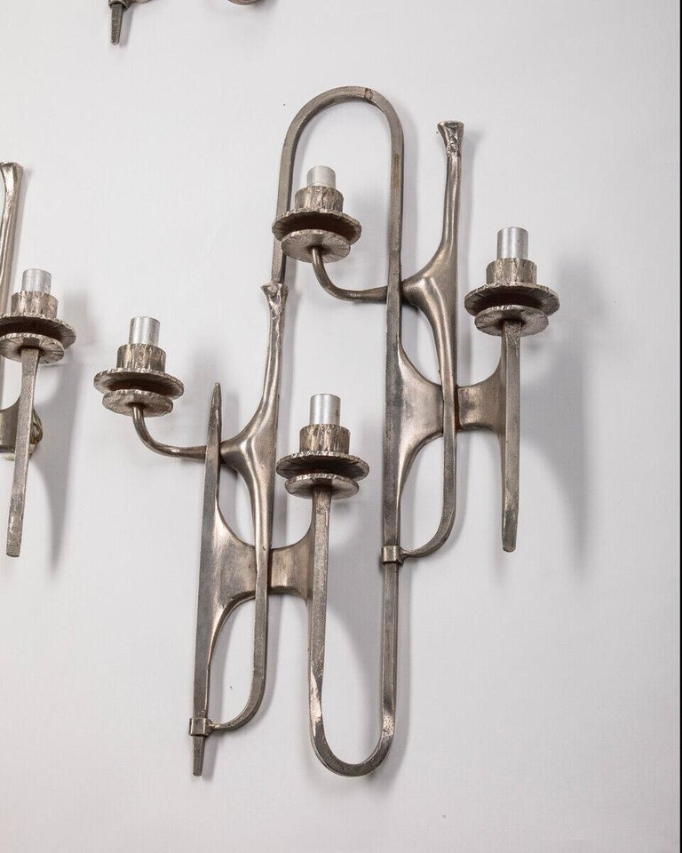 Set of Four 60's Vintage Wall Lamps in Bronze Design Design Félix ...