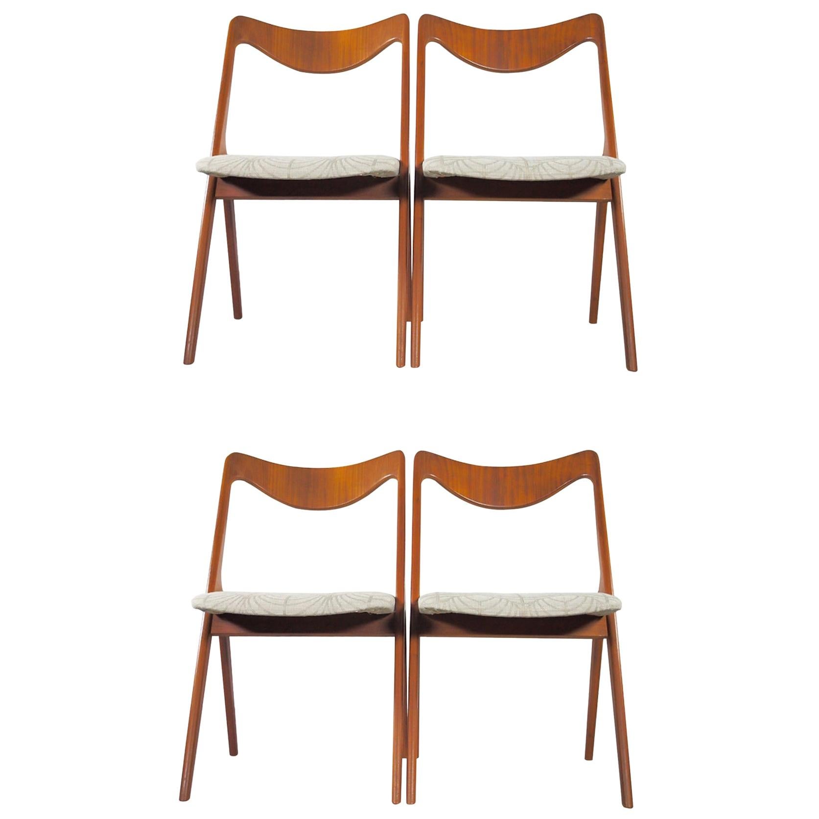 Carl Ekstrom Albin Johansson Teak Dining Chairs, Set of 6 at 1stDibs