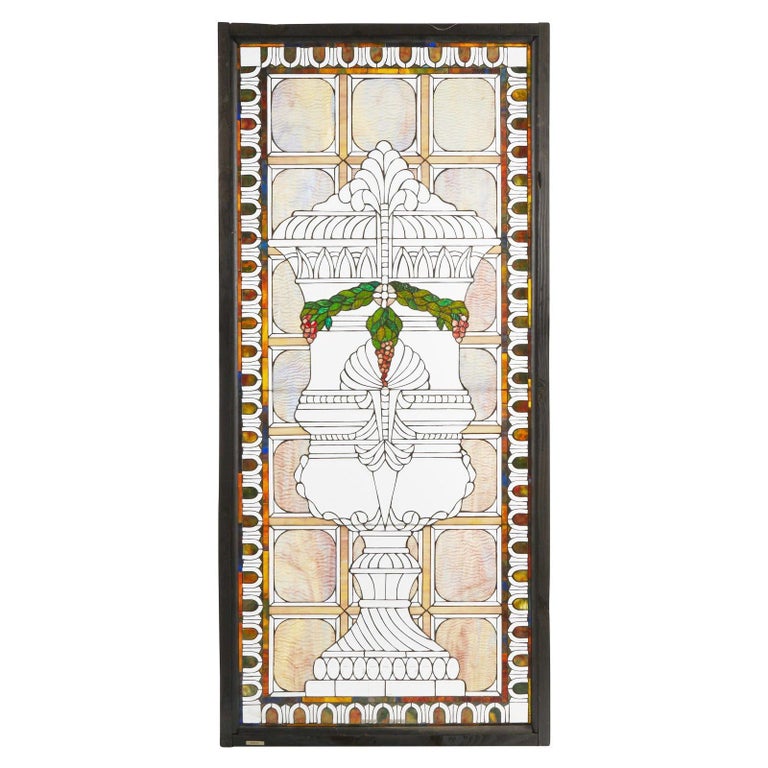 Set of Four American Victorian Leaded Glass Windows For Sale at 1stDibs ...