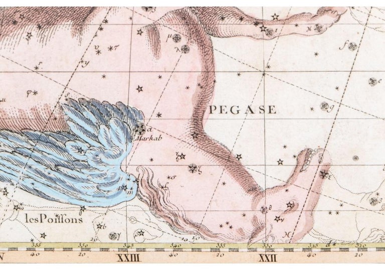 Set of Four Antique French Celestial Engravings from John Flamsteed ...