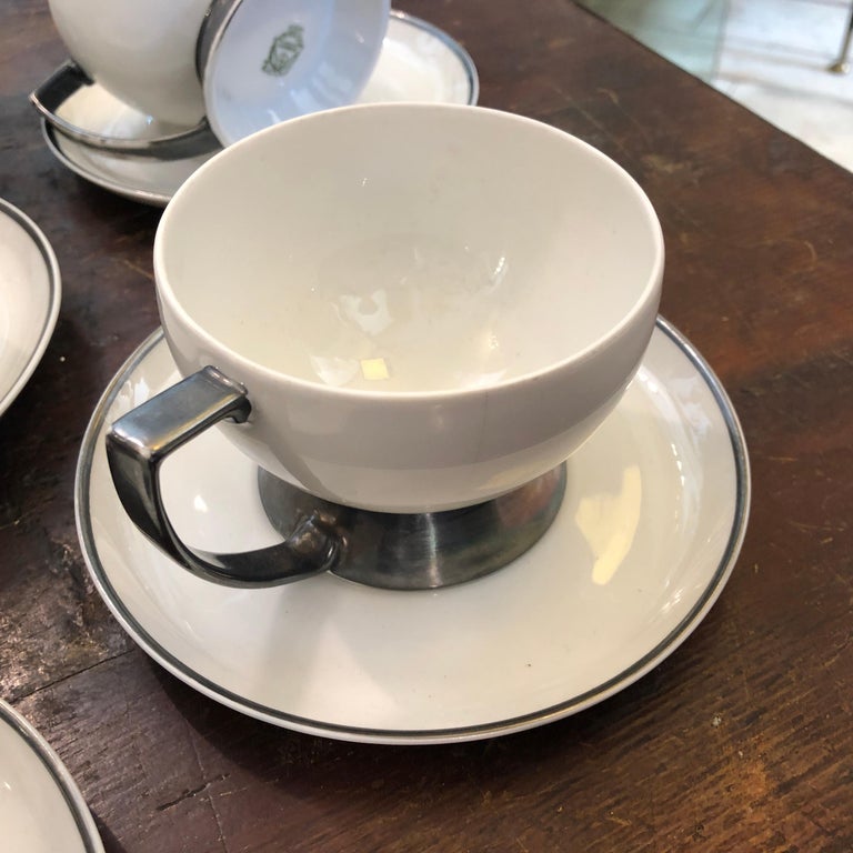 Set of Four Art Deco Italian Thea Cup and Milk Jug by Guido Andlovitz ...