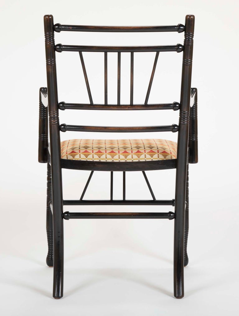 Set of Four Arts and Crafts Style Chairs In The Manner of E. W. Godwin ...