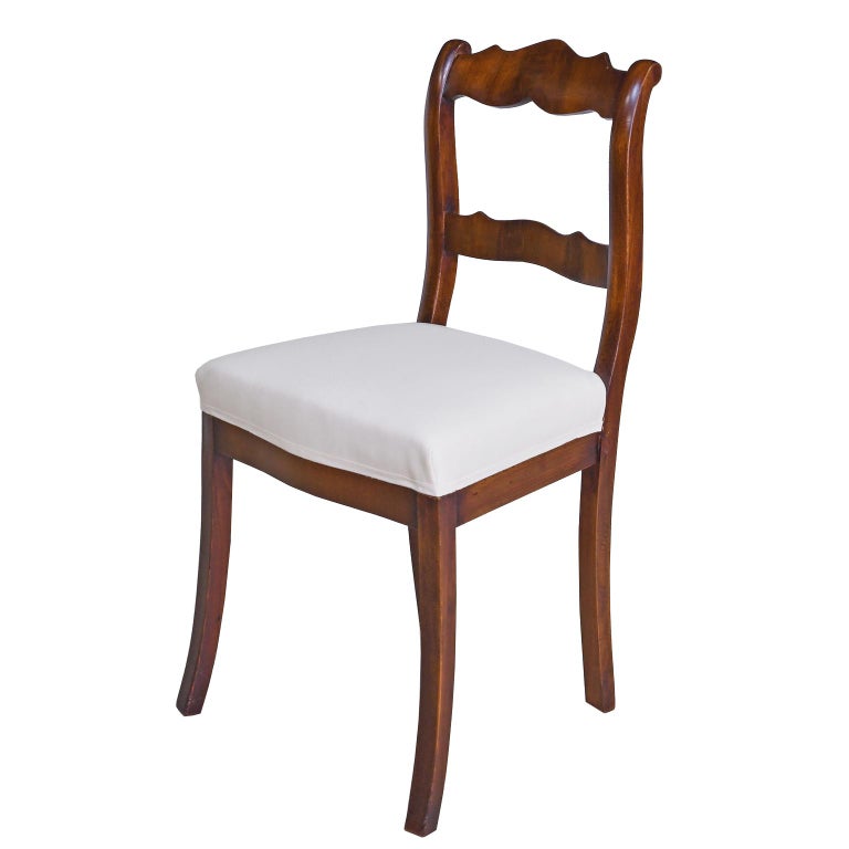 Set of Four Biedermeier Dining Chairs in Mahogany, Lower Saxony ...