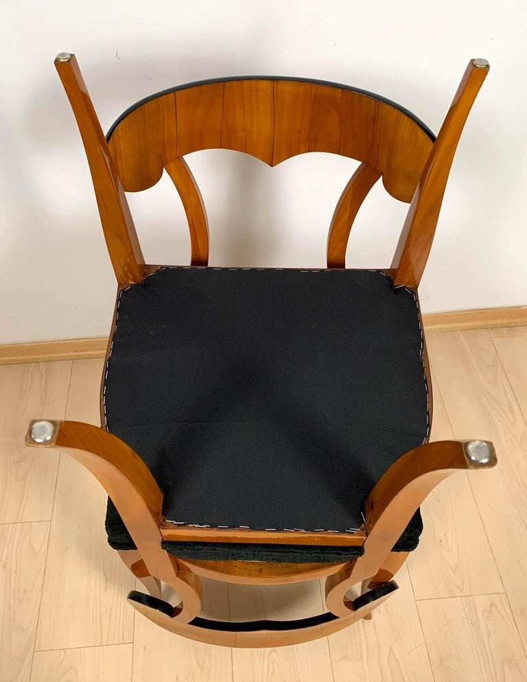 Set of Four Biedermeier Shovel Chairs, Cherry Veneer, South Germany ...