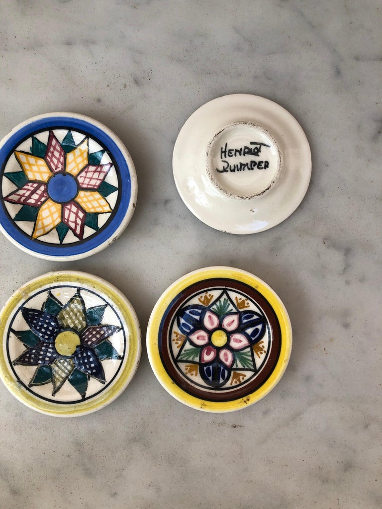 Set of Four Butter Pats Henriot Quimper, circa 1920 For Sale at 1stDibs ...