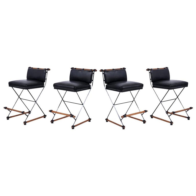 Set of Four Campaign Stools at 1stDibs