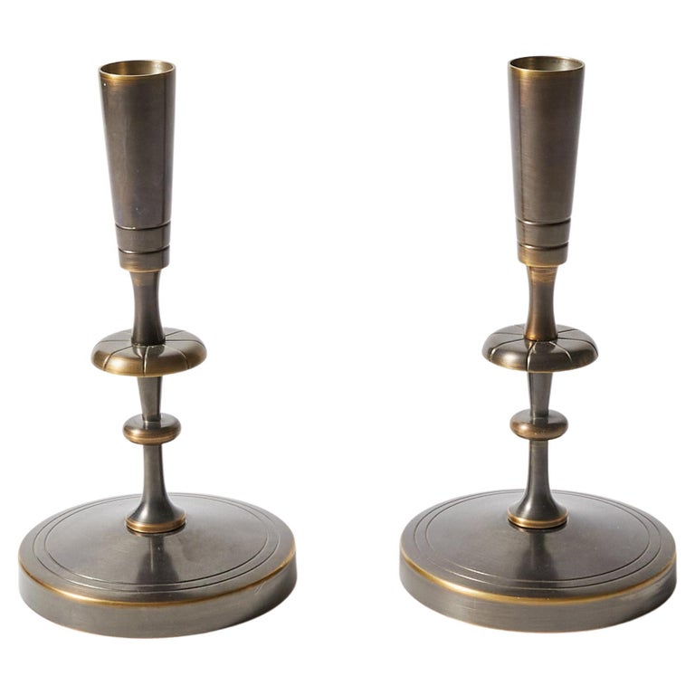 Set of Four Candlesticks by Tommy Parzinger for Dorlyn-Silversmiths For ...