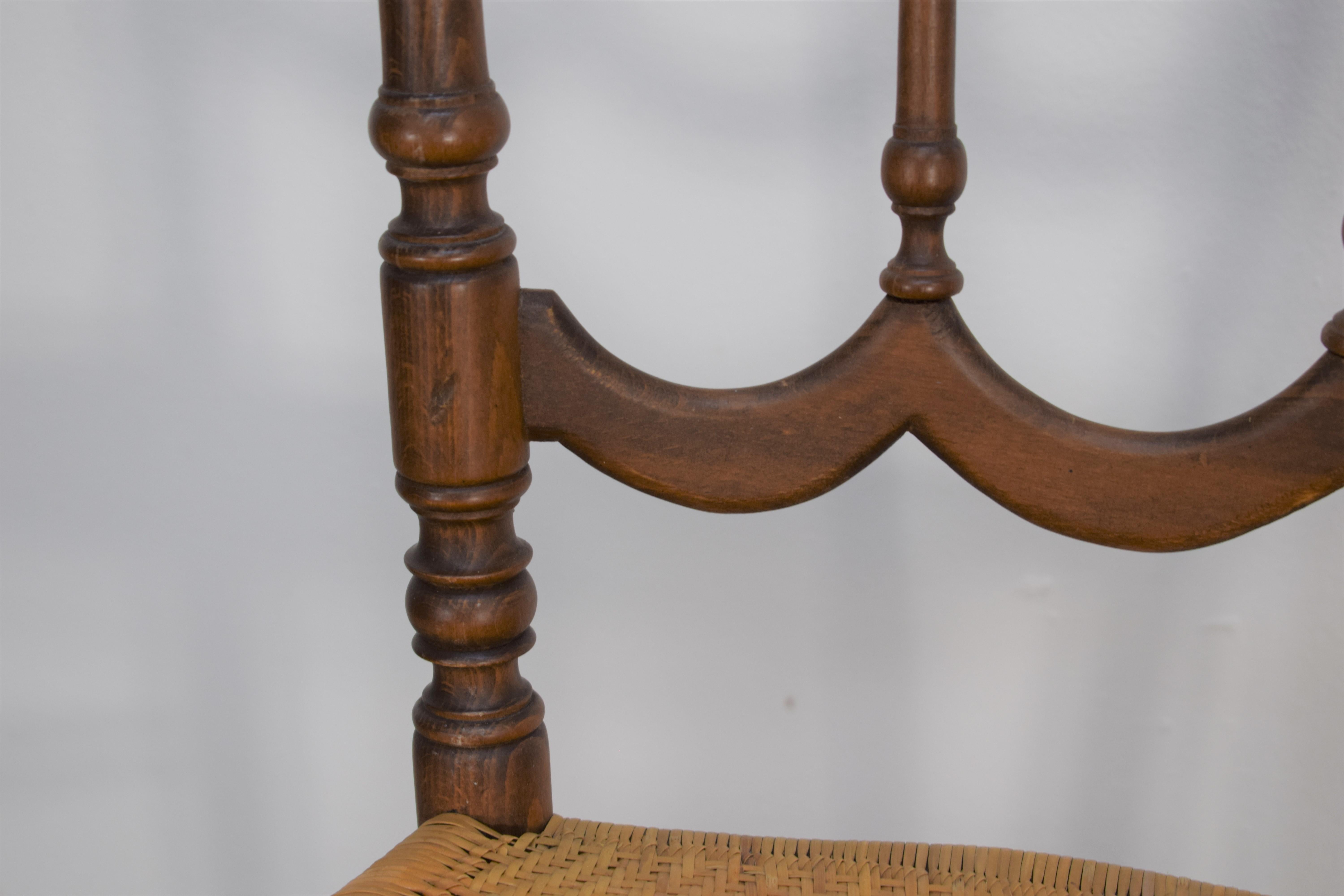 Set of Four Chiavari Chairs Model " Tre Archi" by Fratelli Levaggi, 1950s at 1stDibs