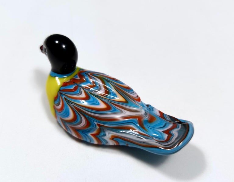 Set of Four Vintage Colorful Murano Glass Ducks, Italy at 1stDibs