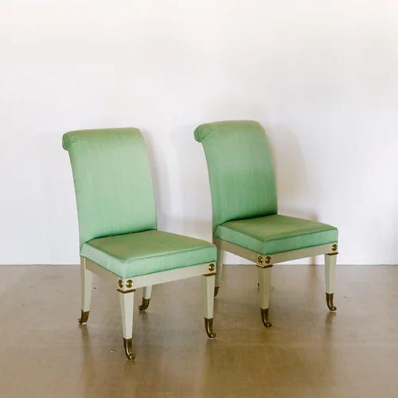 Set of Four Cream Napoleonic Style Chairs by Mastercraft, 1970s For ...