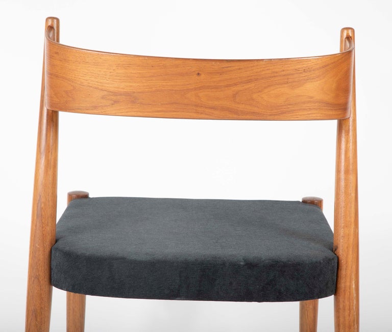 Set of Four Danish Teak Chairs For Sale at 1stDibs | teak chairs for sale