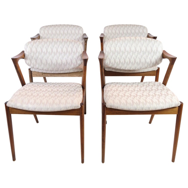 Set of Four Dining Chairs, Model 42, Kai Kristiansen, Schou Andersen ...