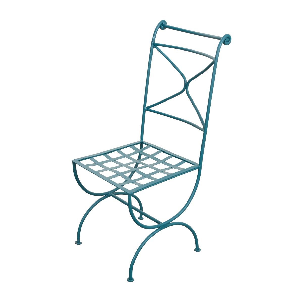 Set of Four Early 20th Century Roman-Style Painted Wrought-Iron Side ...