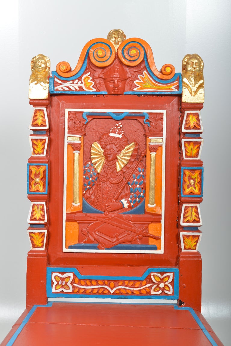 Set of Four Elizabethan Revival Side Chairs For Sale at 1stDibs