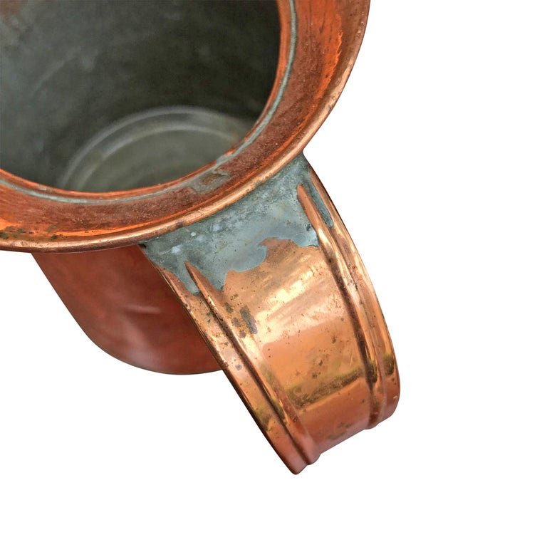 Set of Four English Victorian Period Copper Pitchers at 1stDibs