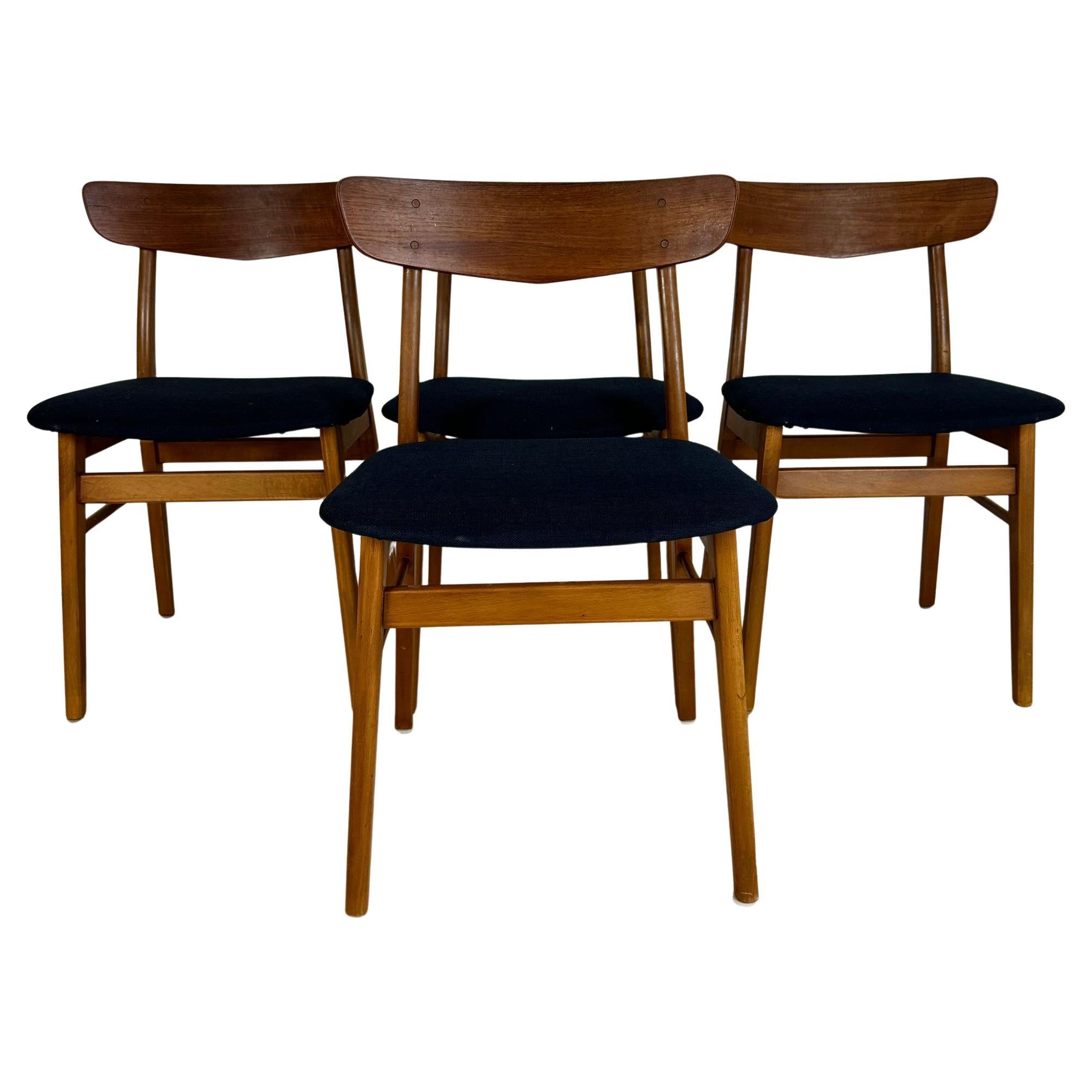Mid-Century Dining Chairs Model 210 from Farstrup Møbler, 1960s, Set of ...