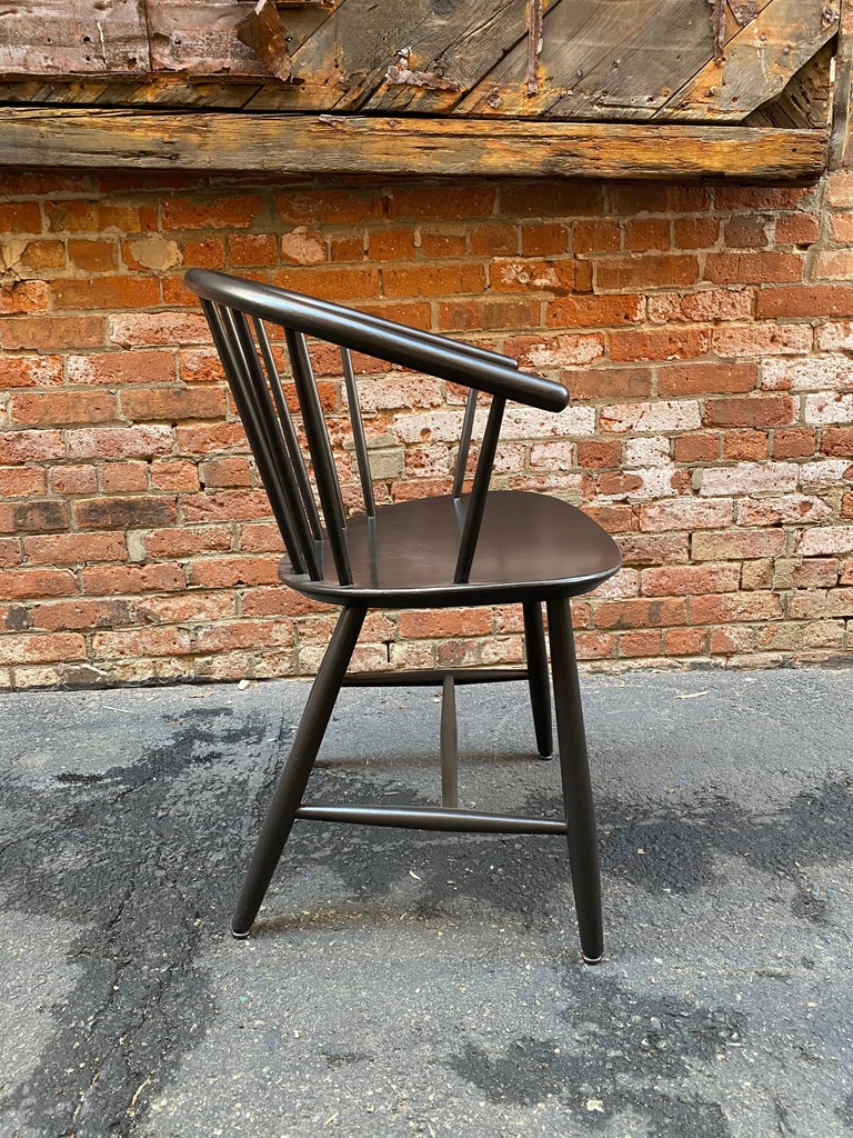 Set of Four FDB Mobler Denmark Spindle Back Chairs by Ejvind Johansson ...