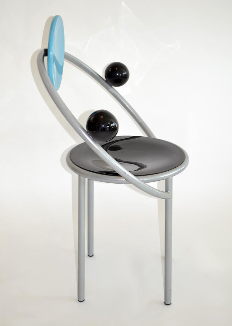 Set of Four 'First' Chairs by Michele de Lucchi for Memphis 1980's ...