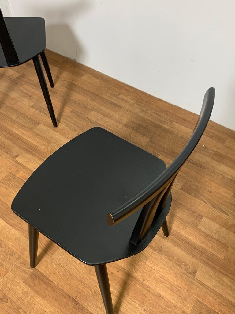 Set of Four Folke Palsson for FDB Mobler Lacquered Danish "Pi" Dining ...