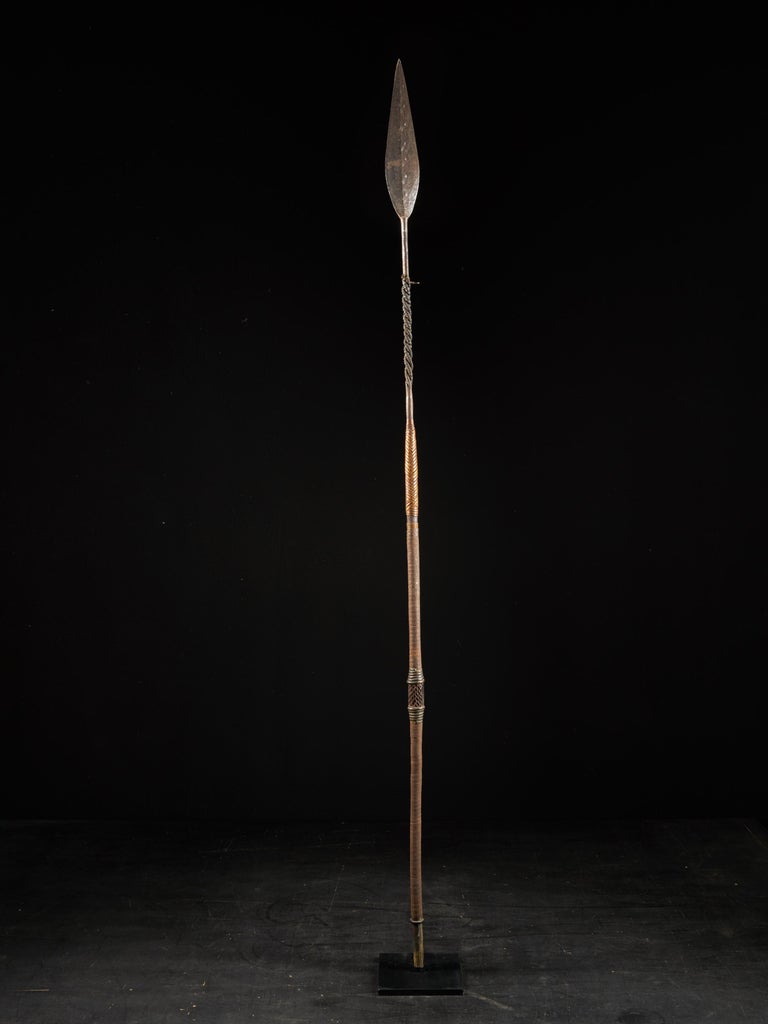 Set of Four Forged African Barbed Harpoon Spears from Kongo at 1stDibs