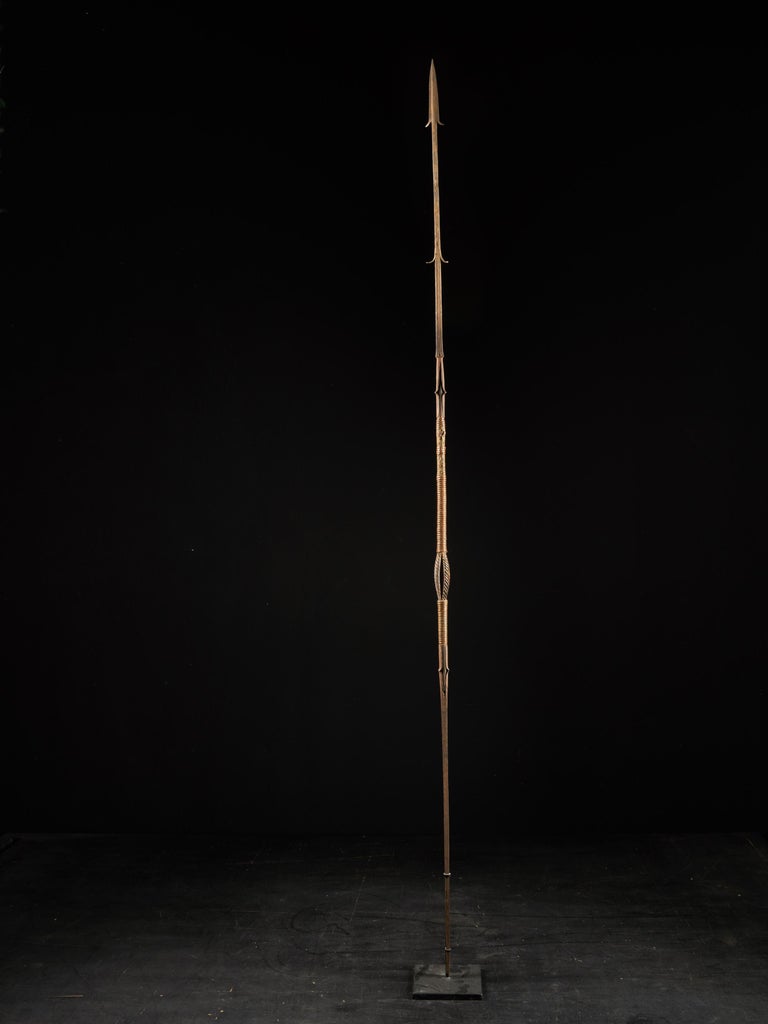 Set of Four Forged African Barbed Harpoon Spears from Kongo at 1stDibs