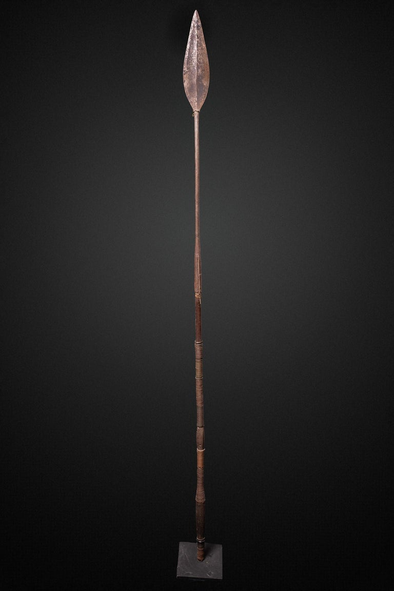 Set of Four Forged African Barbed Harpoon Spears from Kongo at 1stDibs