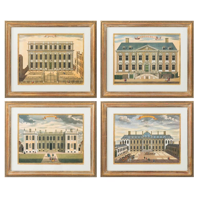 Set of Four Framed Trowbridge Prints at 1stDibs