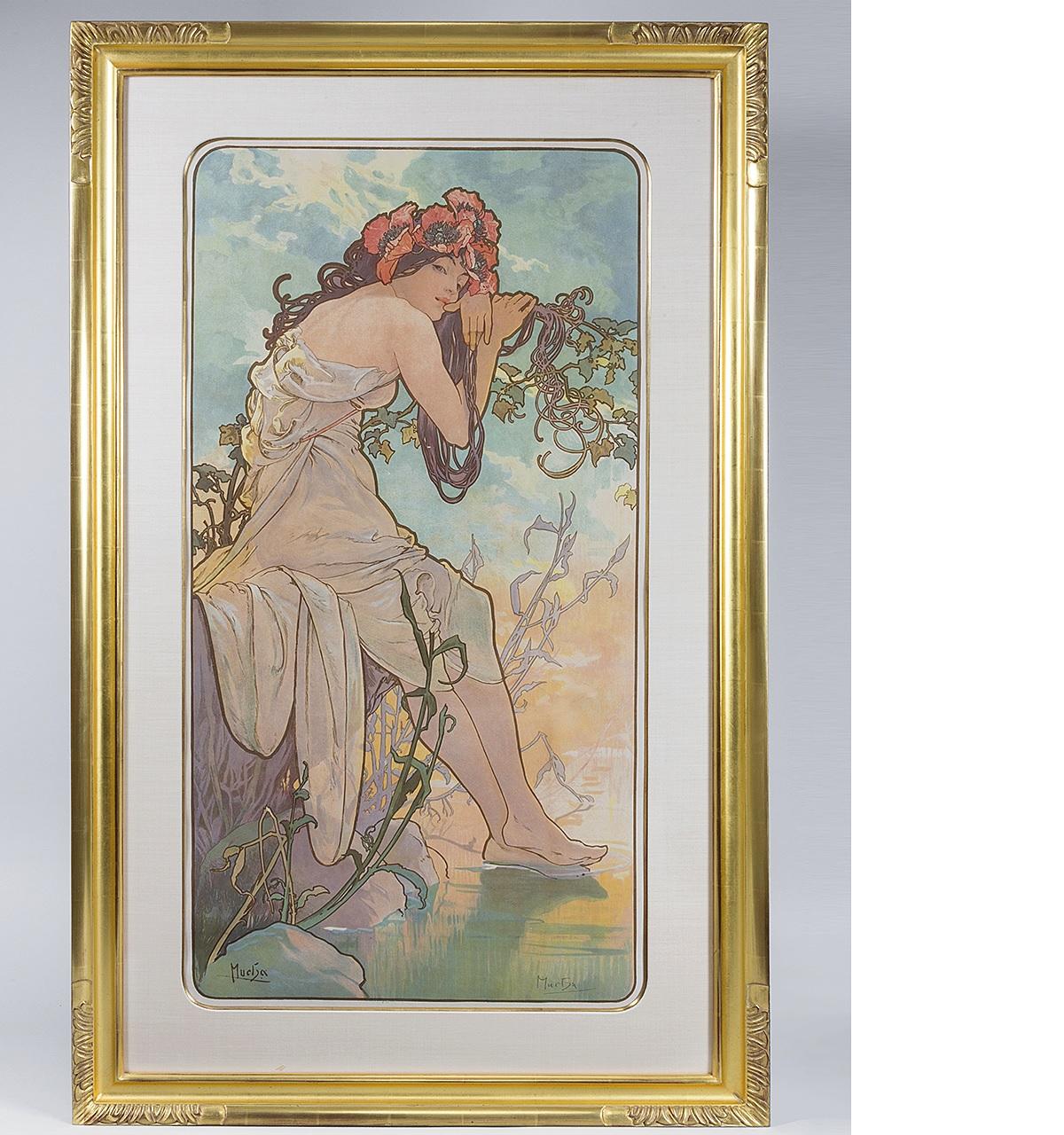 Alphonse Mucha Series of "Les Saisons" Lithographs For Sale at 1stDibs ...