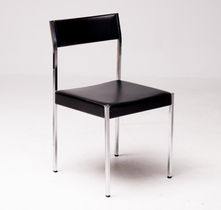 Set of Four German Architectural Dining Chairs at 1stDibs