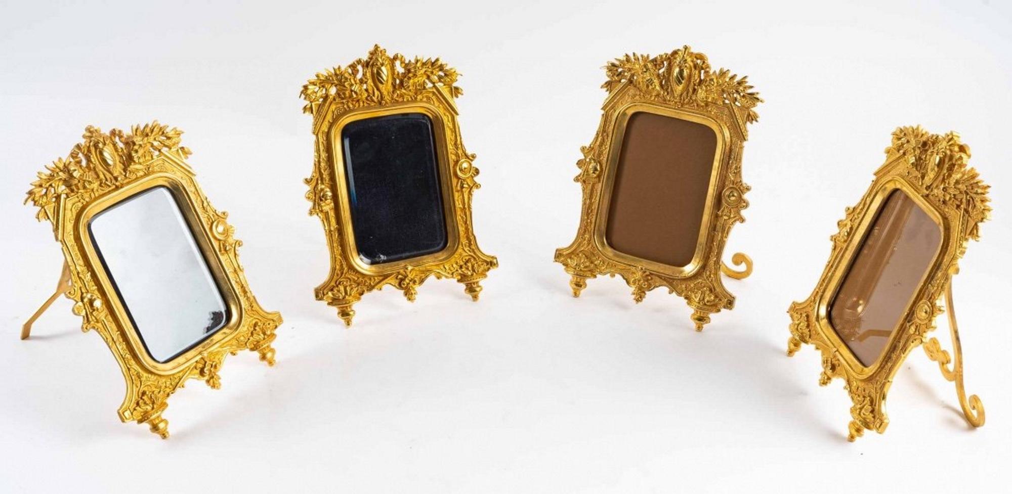 Set of Four Gilt Bronze Frames For Sale at 1stDibs