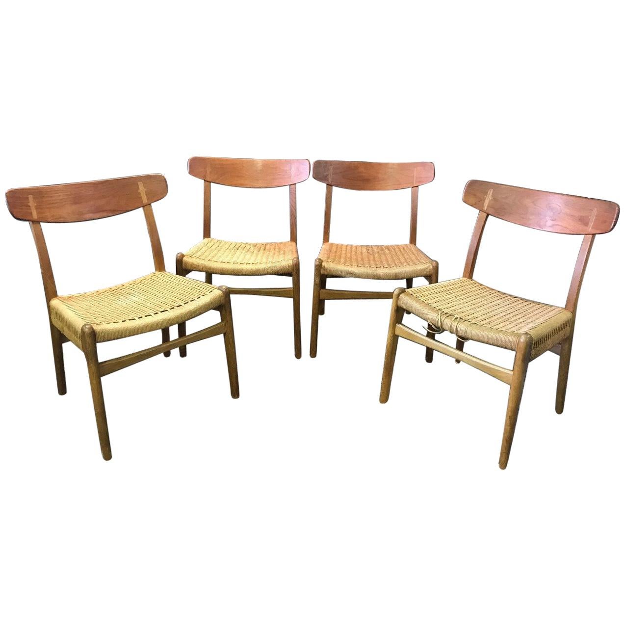 Wegner Dining Chair Set at 1stdibs