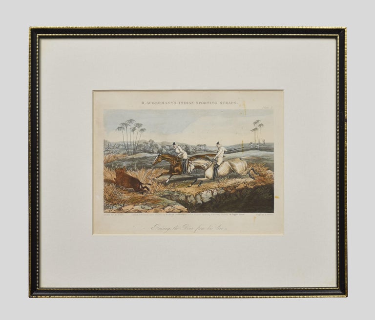 Set of Four Hunting Engravings For Sale at 1stDibs