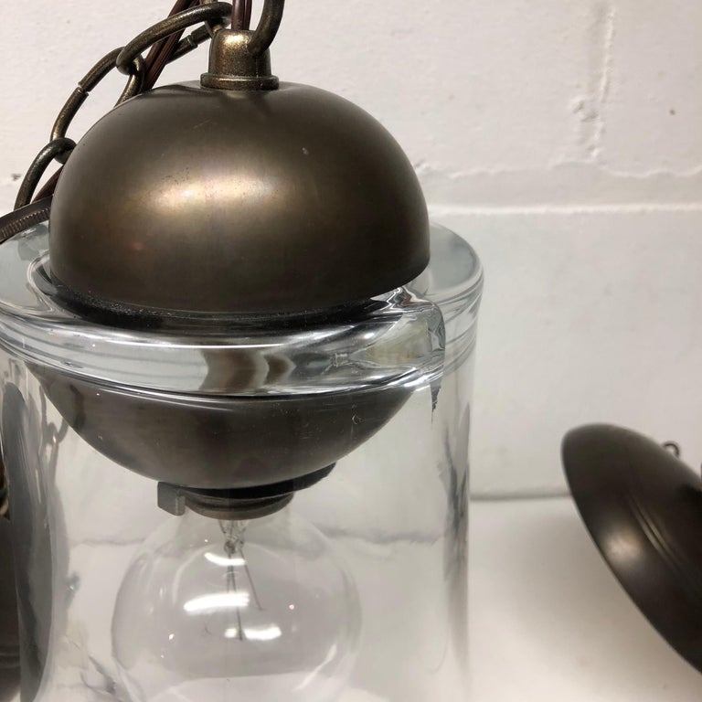 Set of Four Italian Glass Pendant Light Fixtures For Sale at 1stDibs ...