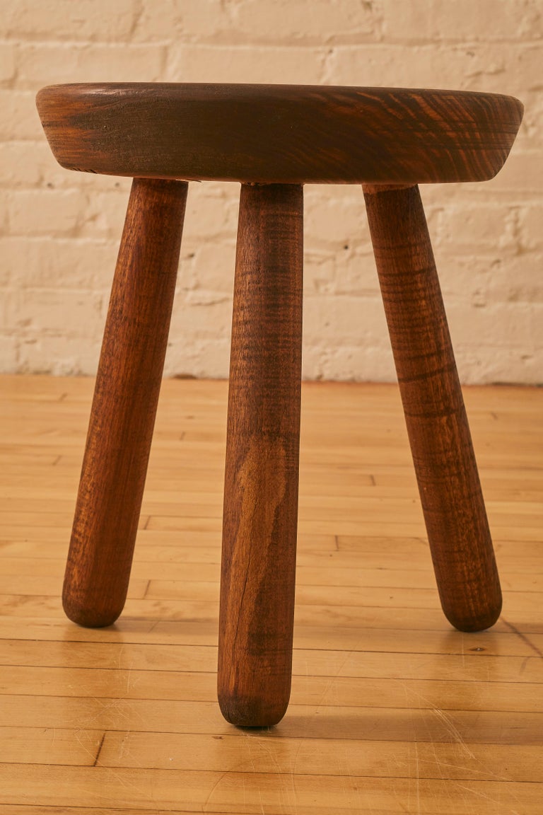 Set of Four Italian Wooden Stools For Sale at 1stDibs