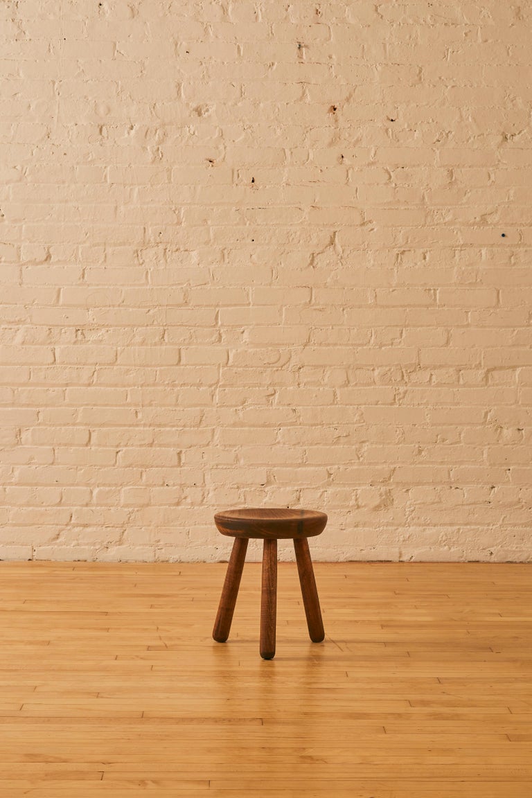 Set of Four Italian Wooden Stools For Sale at 1stDibs
