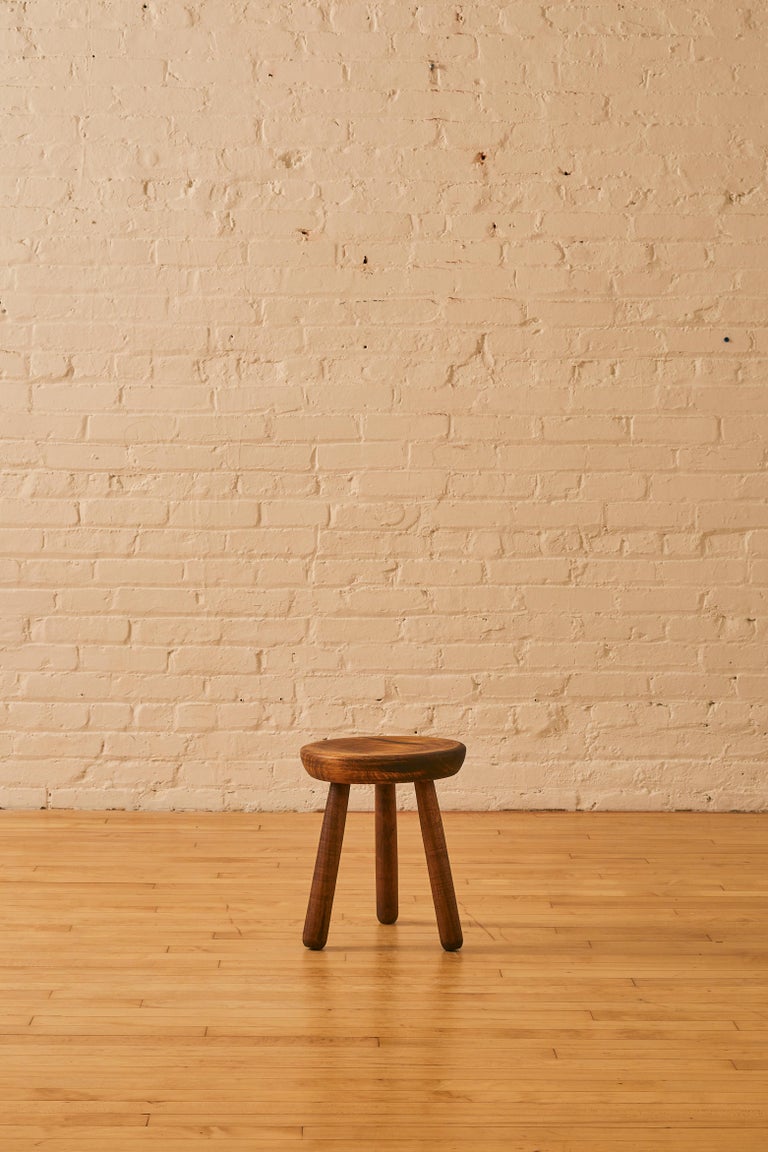 Set of Four Italian Wooden Stools For Sale at 1stDibs
