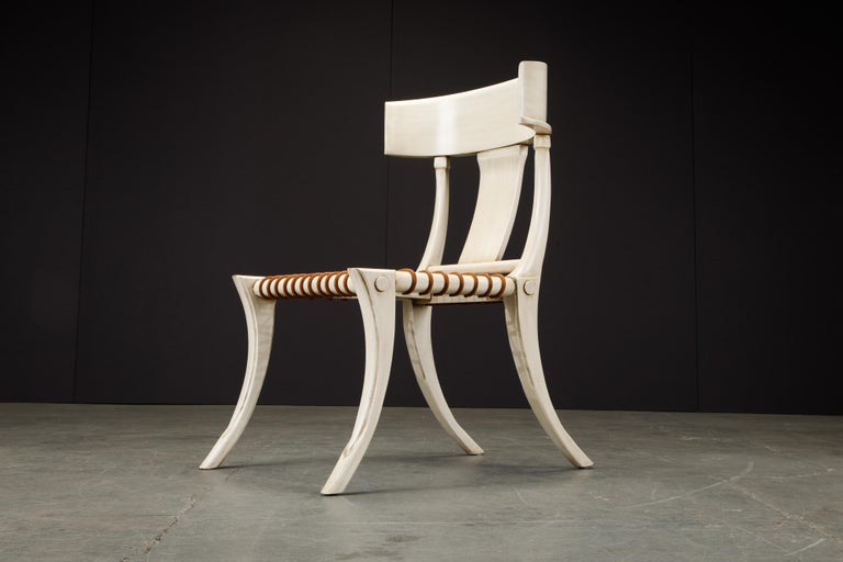 Set of Four Klismos Chairs in the Style of T.H. Robsjohn Gibbings For ...