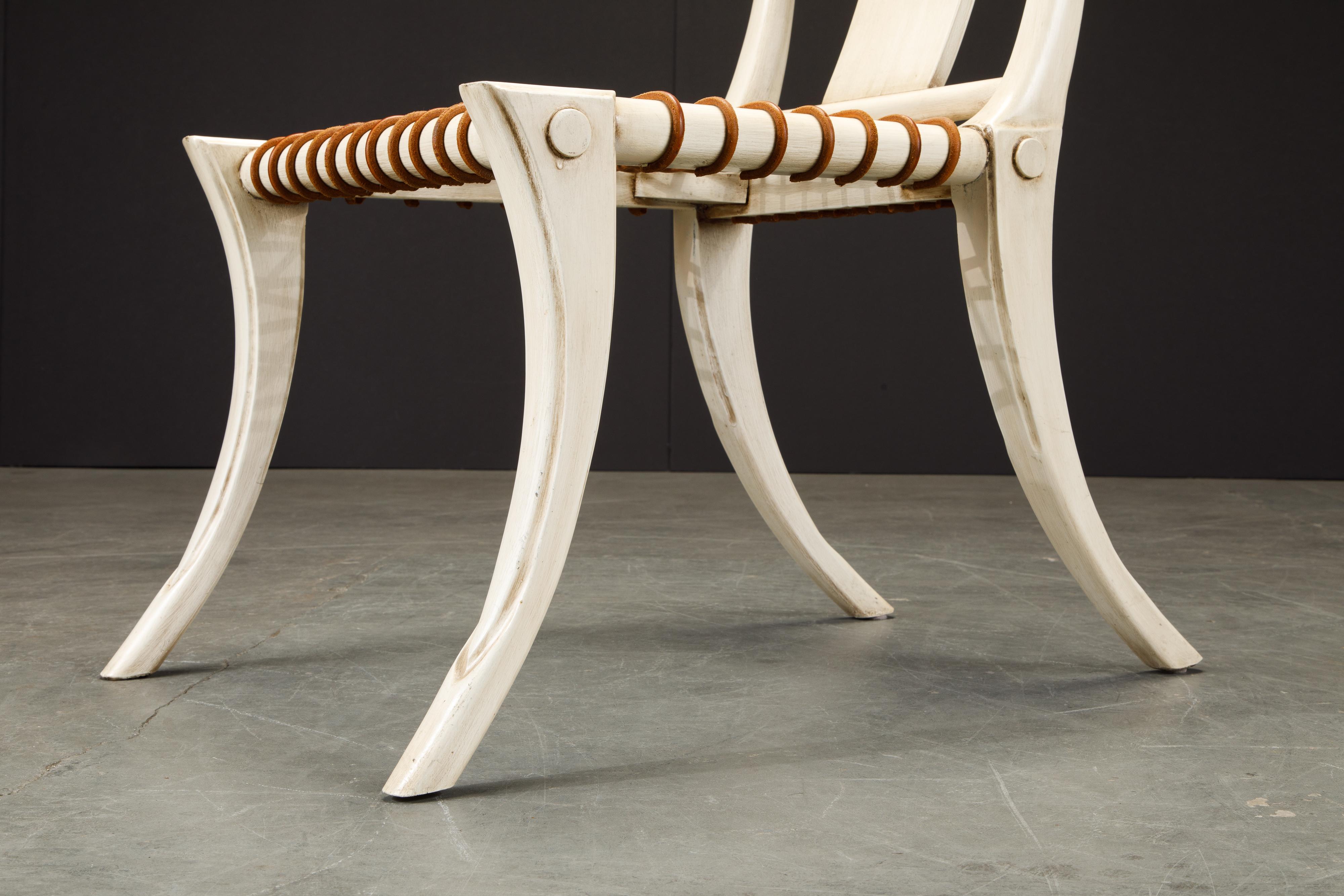 Set of Four Klismos Chairs in the Style of T.H. Robsjohn Gibbings For ...