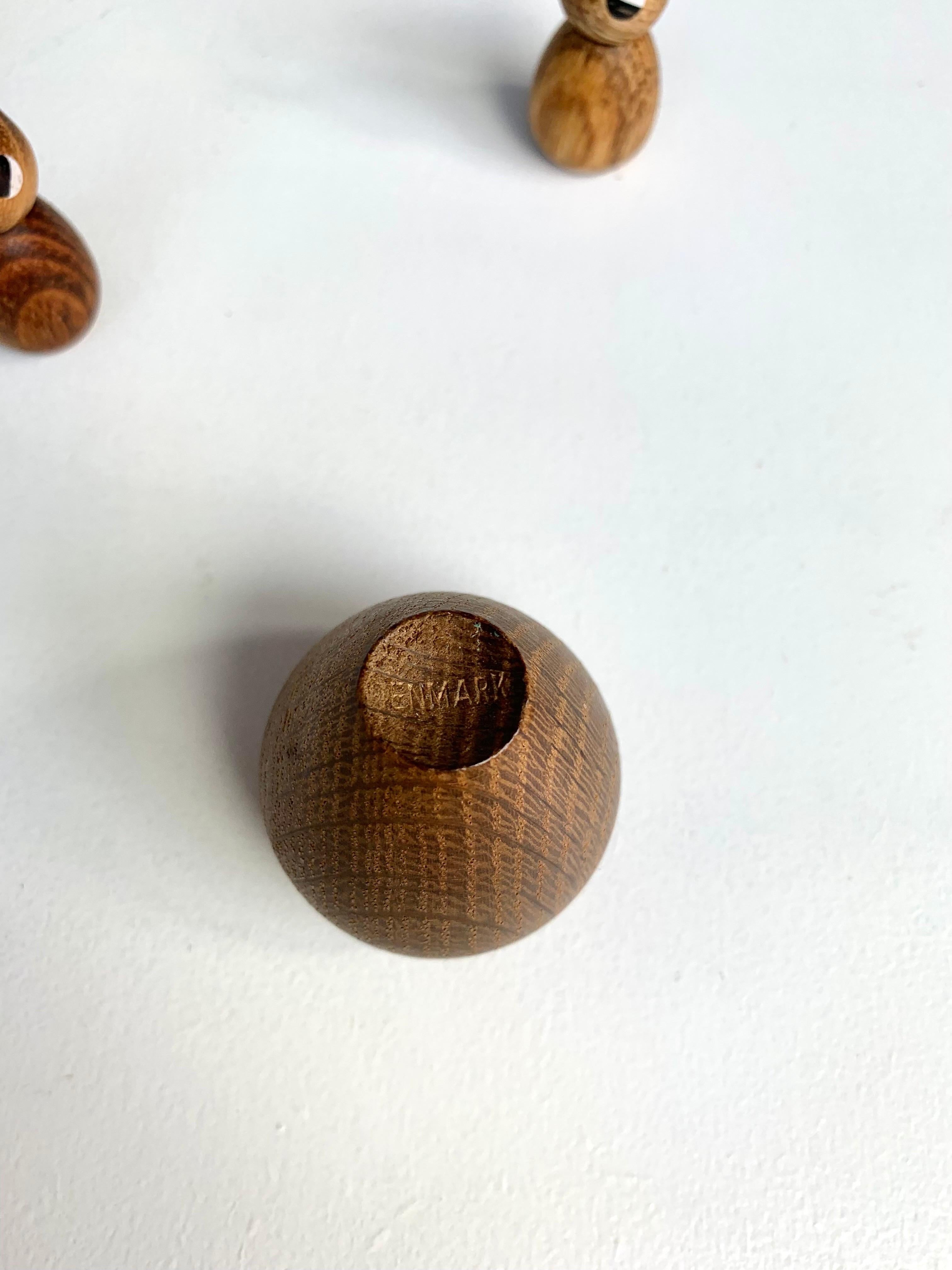 Set of Four Kristian Vedel Birds Oak for Torben Ørskov, Denmark, 1960s ...