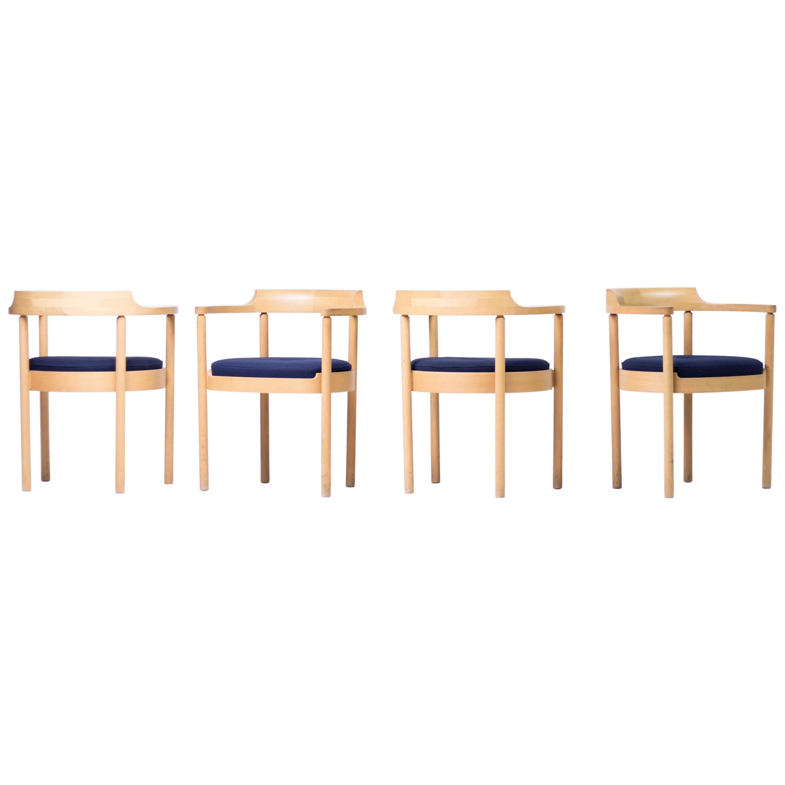 Set of Four M40 Dining Chairs by Henning Jensen and Torben Valeur For ...