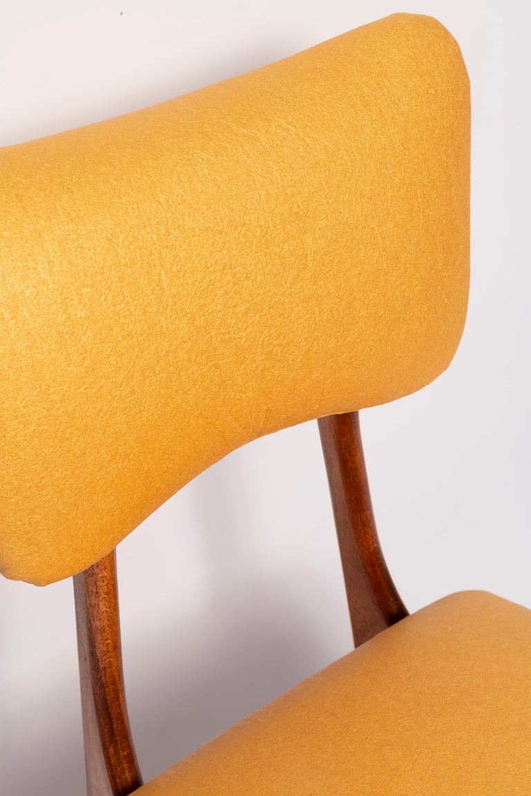 Set of Four Mid Century Butterfly Dining Chairs, Pineapple Leather ...