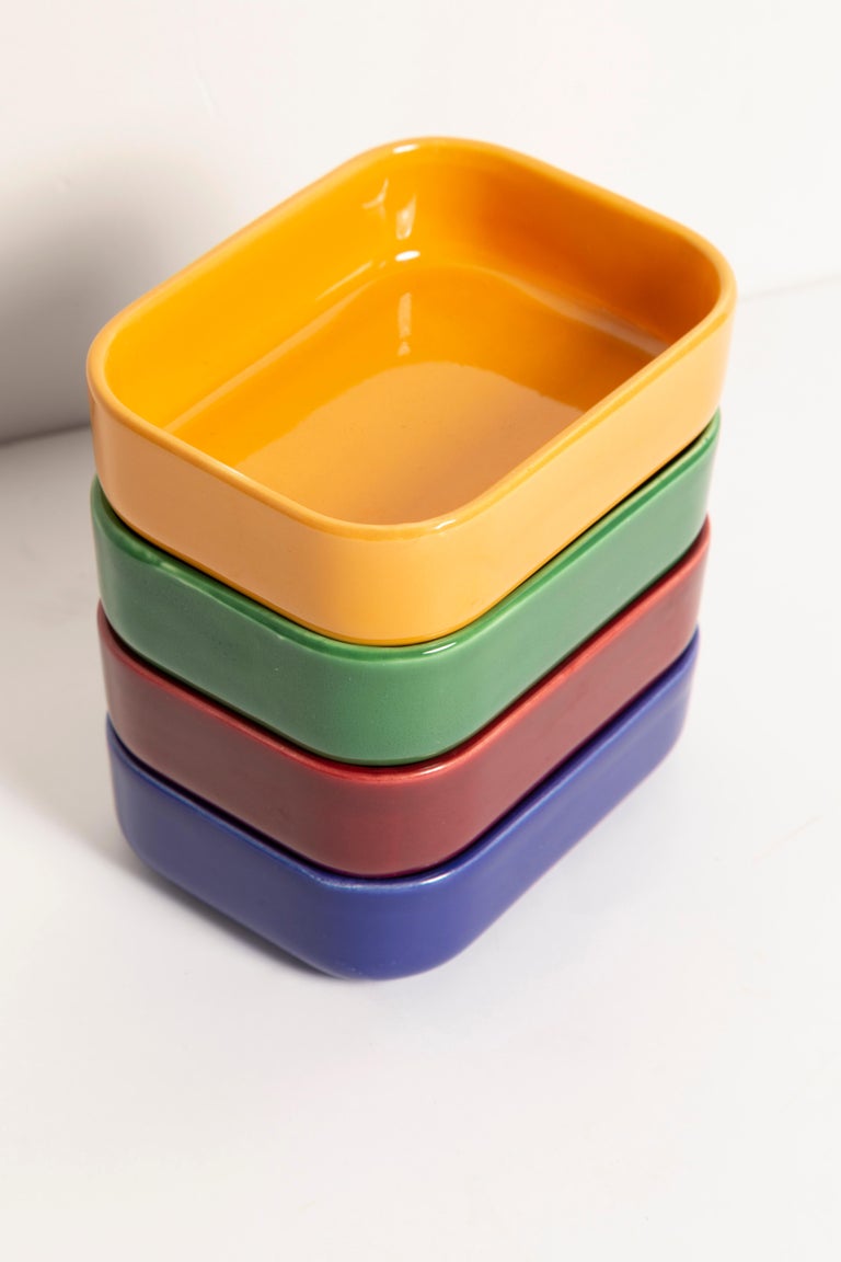 Set of Four Midcentury Ceramic Bowls, Italy, 1970s For Sale at 1stDibs