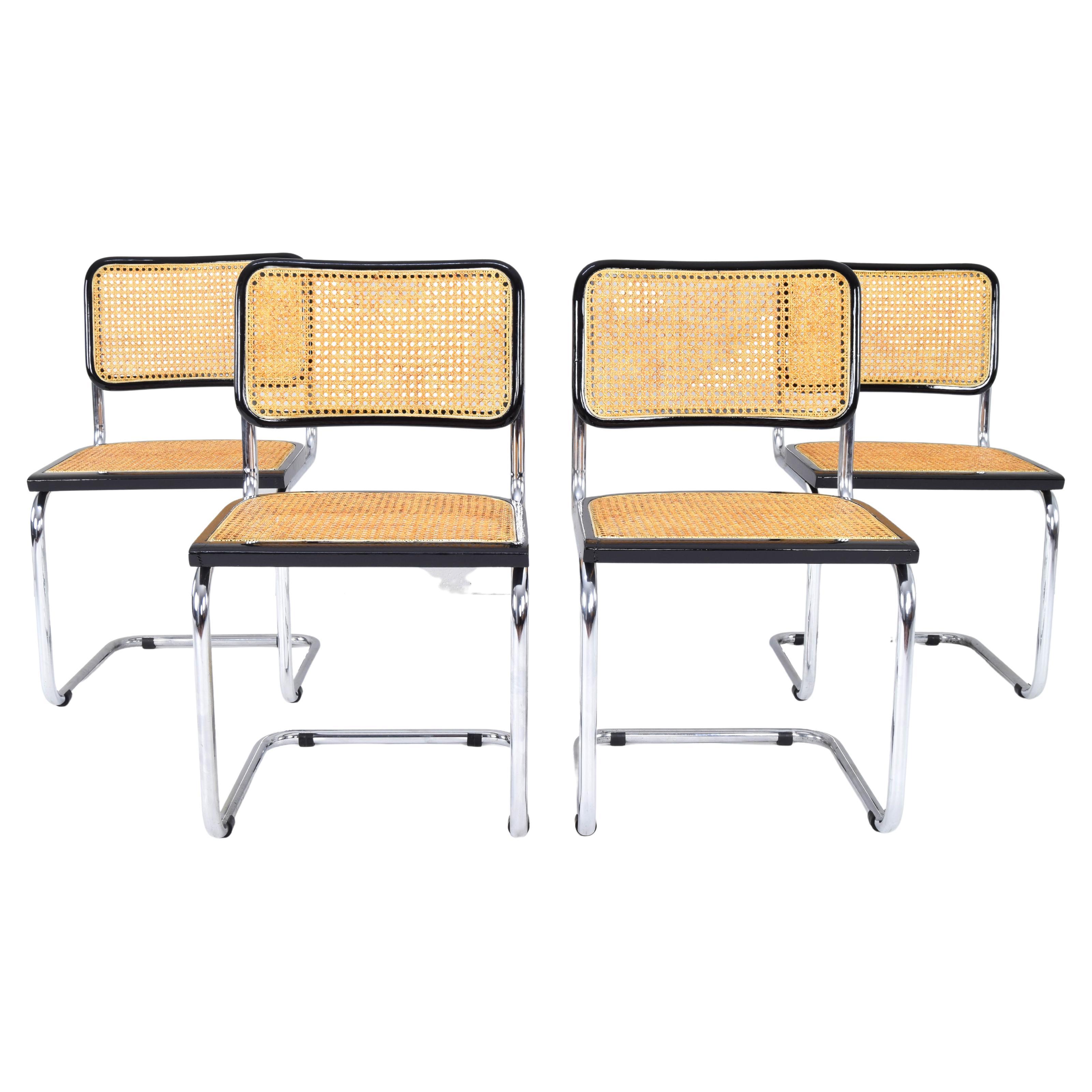 Modern Brazilian 70s Solid Cherry Wood Chairs, Set of 6 at 1stDibs