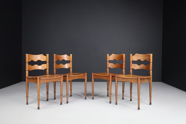Set of Four Mid-Century Modern Razorblade Chairs, France, 1960s For ...