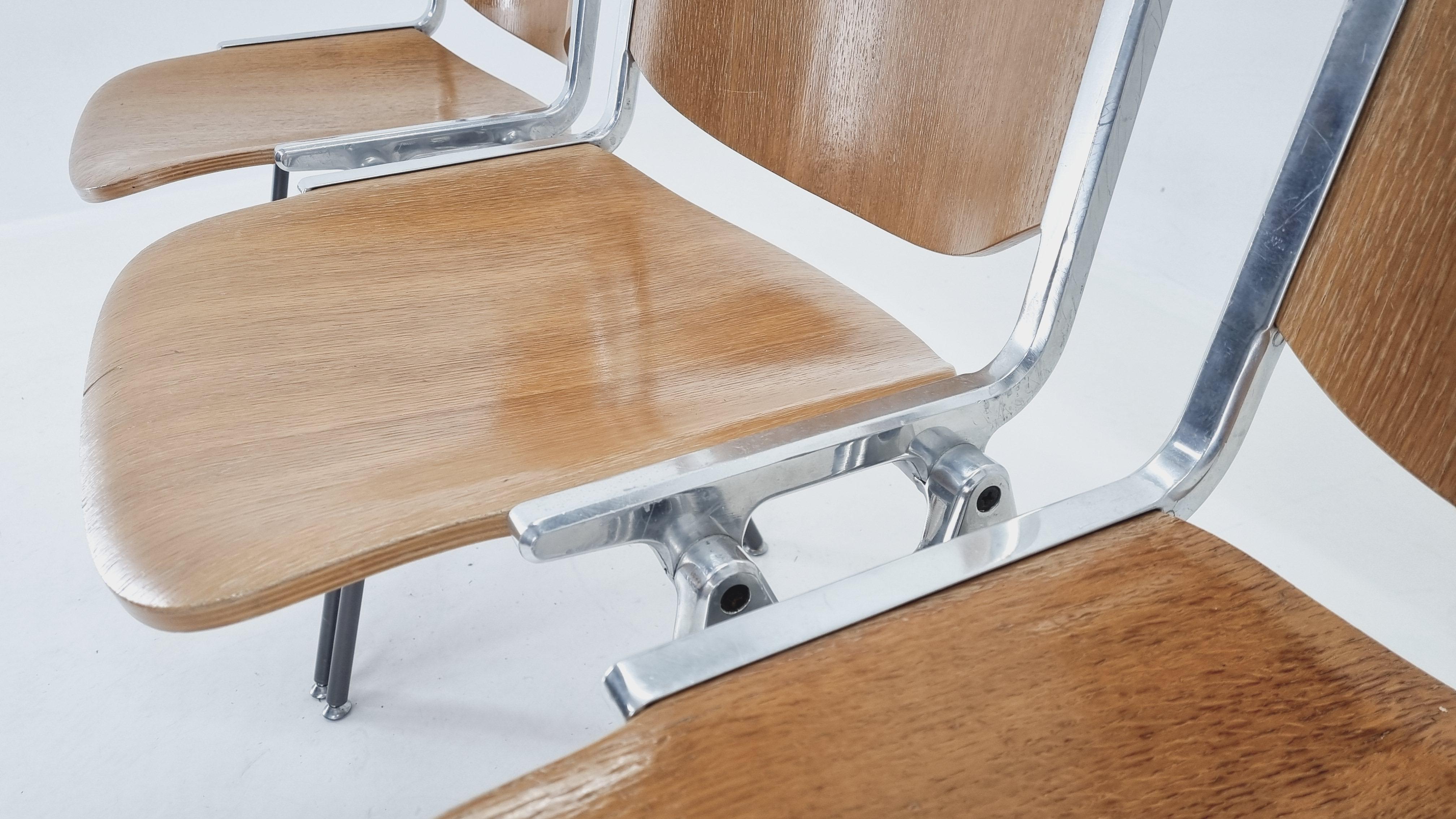 Set of Four Midcentury Chairs Designed by Giancarlo Piretti for ...