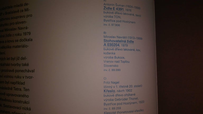 Set of Four Miroslav Navrátil Chairs, Publicated For Sale at 1stDibs