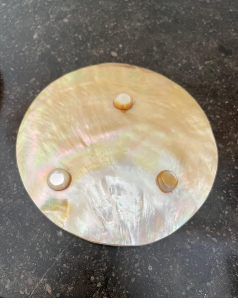 Set of Four Mother of Pearl Shell Caviar Dishes at 1stDibs